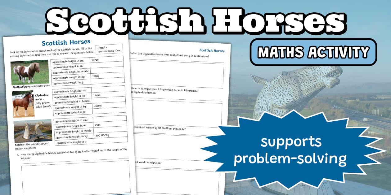 Year of the Horse: Scottish Horses Maths Activity