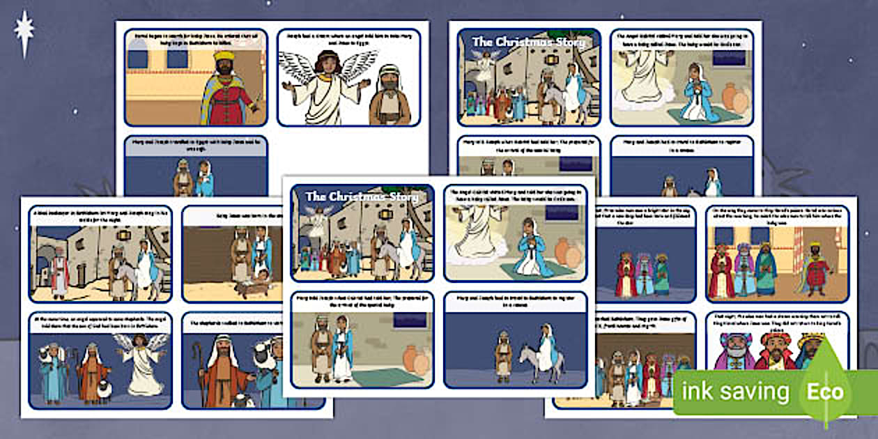 Nativity story cards KS1 - Primary Resources (teacher made)
