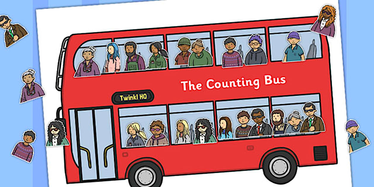 The Counting Bus Activity (Teacher-Made) - Twinkl