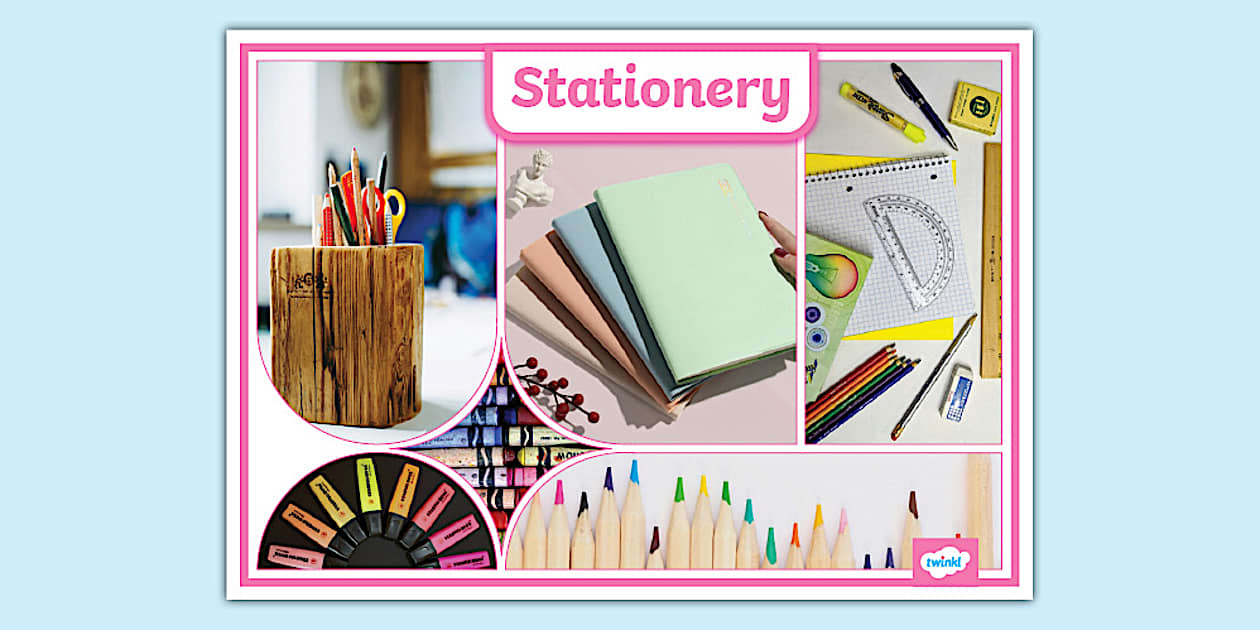 Stationery Photo Display Poster (teacher made) - Twinkl