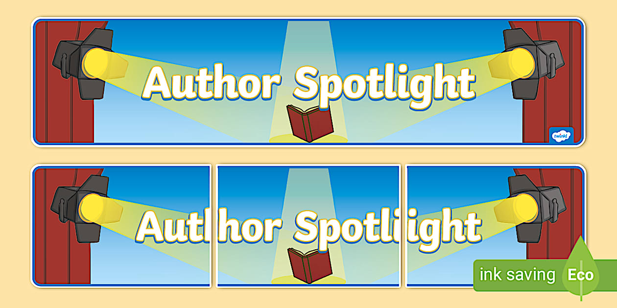 Author Spotlight Banner, Author display (teacher made)