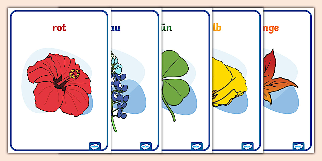 Colours - German Posters (Teacher-Made) - Twinkl