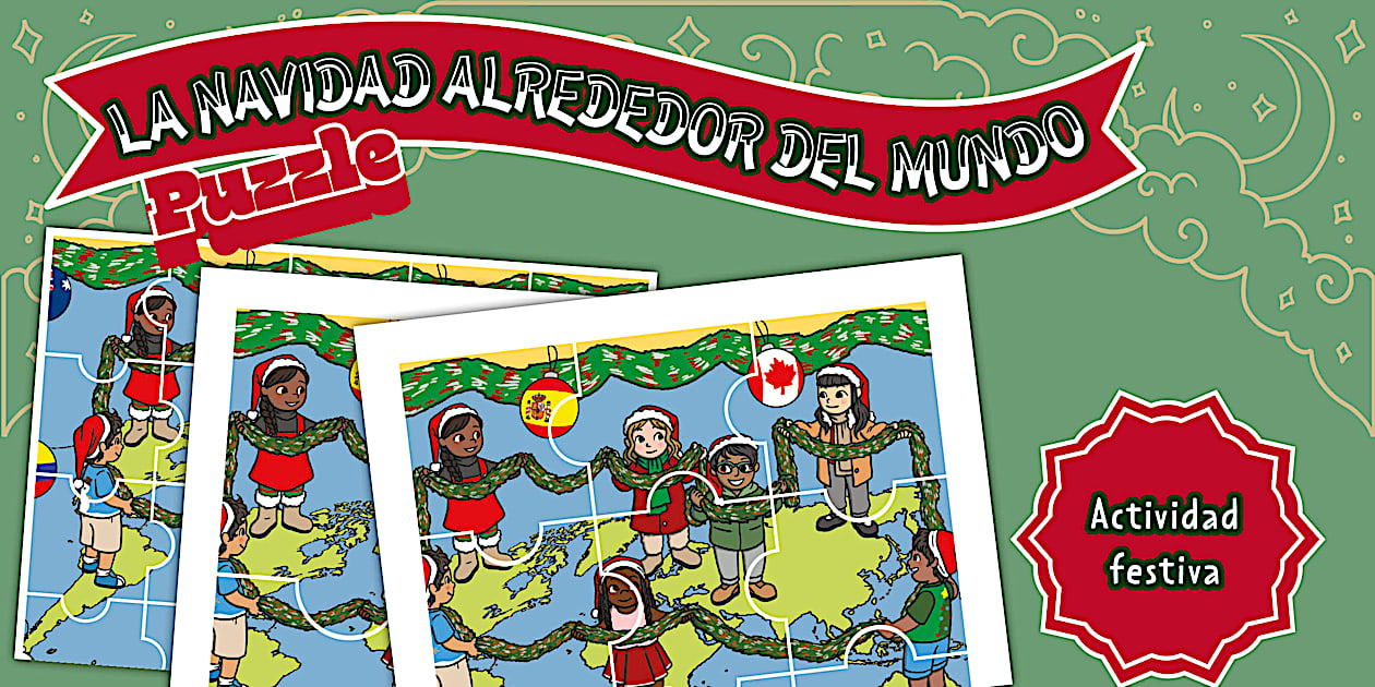 Guía de Trabajo: Puzzle - La Navidad Alrededor del Mundo