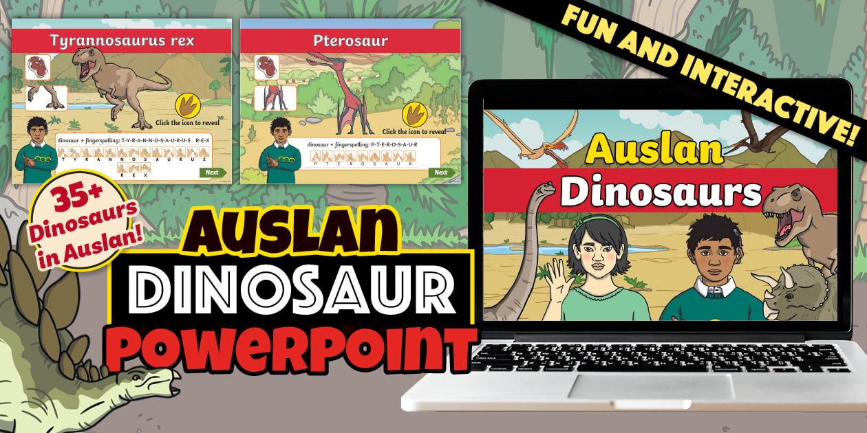 Auslan Dinosaurs PowerPoint
