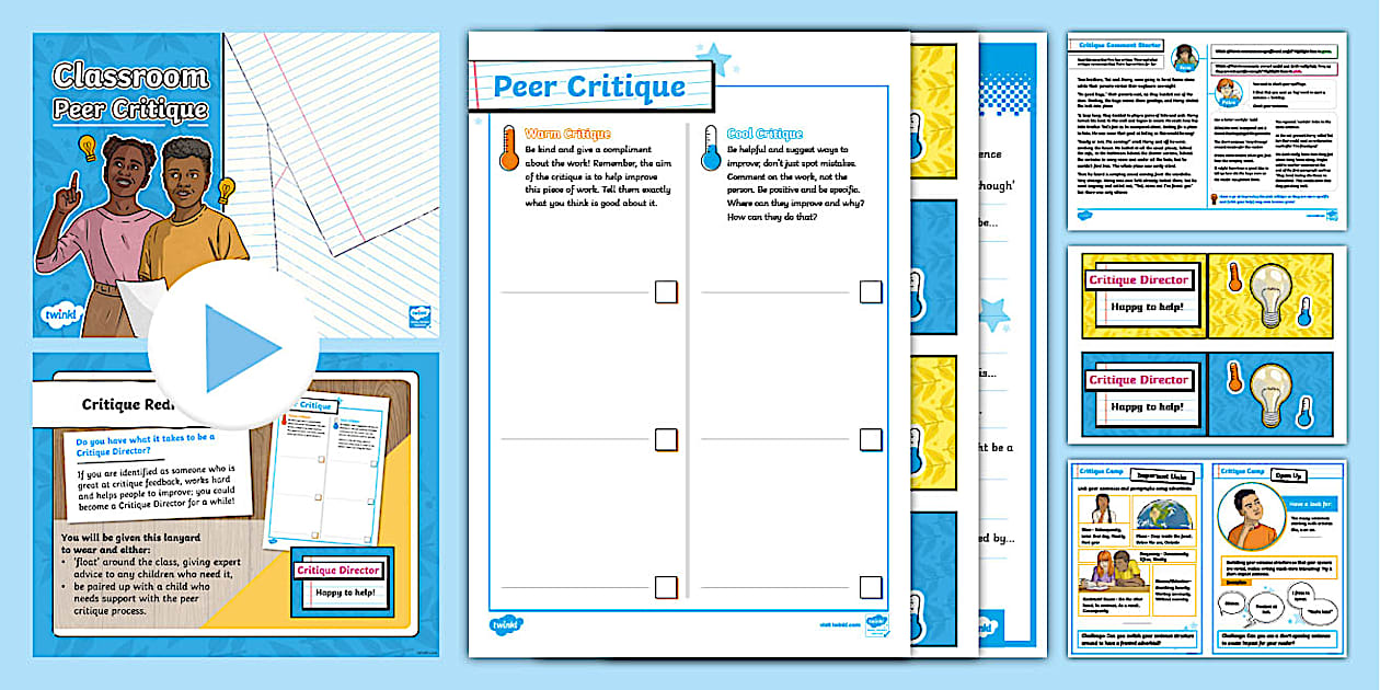 UKS2 Peer Critique Resource Pack for Writing (Teacher-Made)