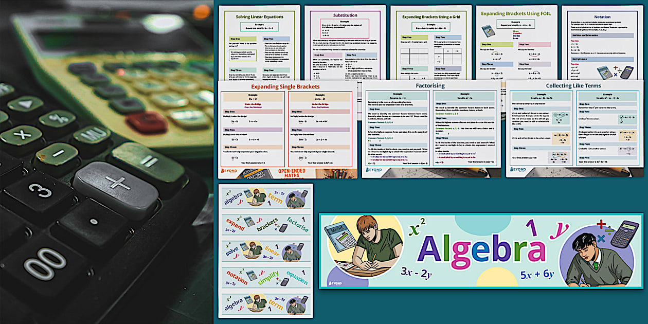 Algebra Display Pack (teacher made) - Twinkl
