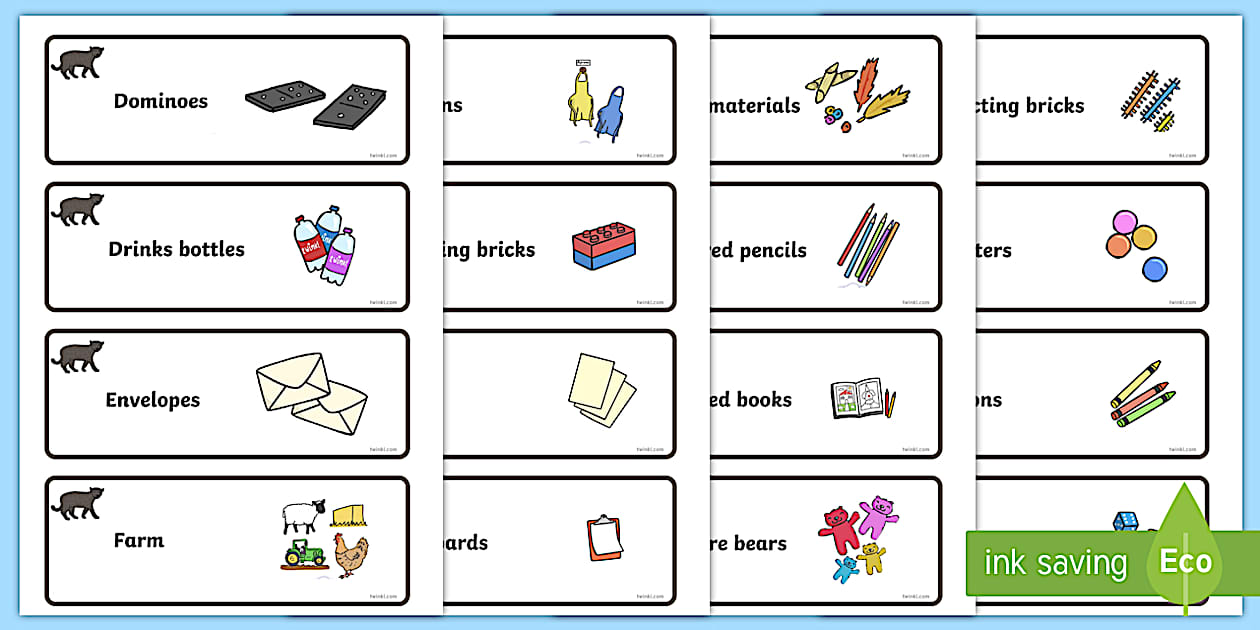 Panther Themed Editable Classroom Resource Labels - Twinkl