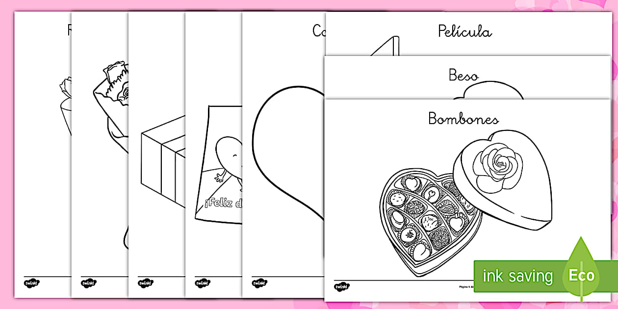 Hojas de colorear: Día de San Valentín - Twinkl