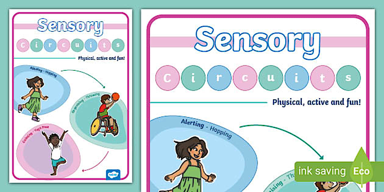 Sensory Circuits Poster (teacher made) - Twinkl