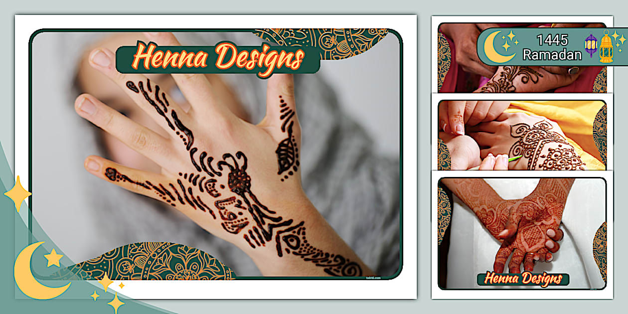 Henna Display Photos (teacher made) - Twinkl
