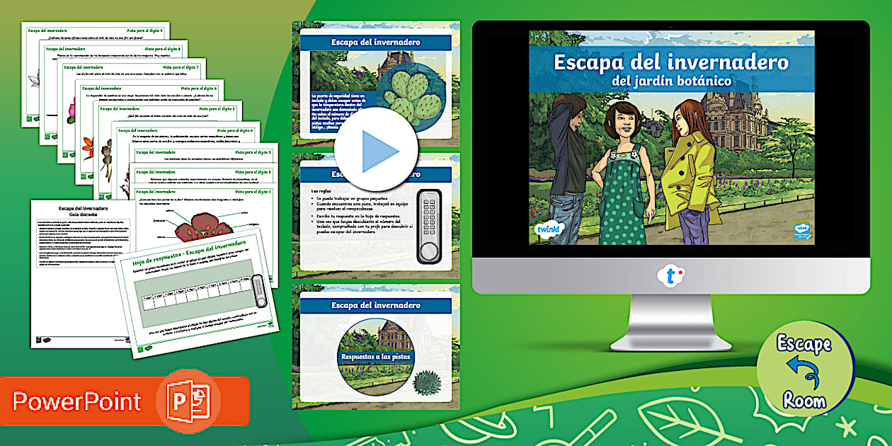 Escape Room: Escapa del invernadero (Hecho por educadores)