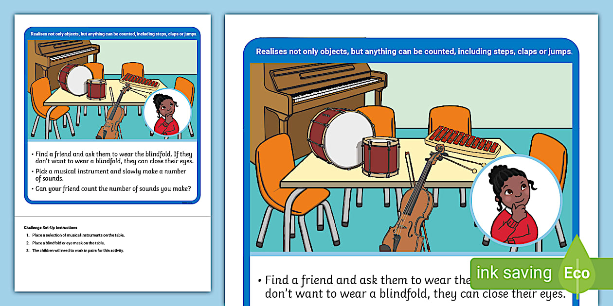 Kindergarten Maths Counting Challenge: Count the Beat