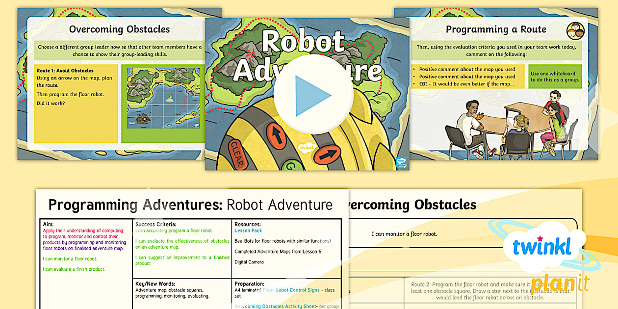 D&T: Programming Adventures: Robot Adventure Upper KS2 Lesson 6