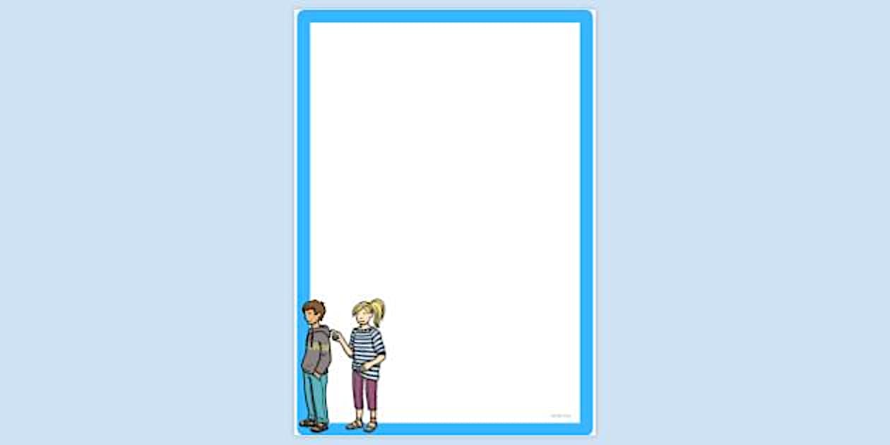 Simple Blank Excuse Me Page Border | Page Borders | Twinkl