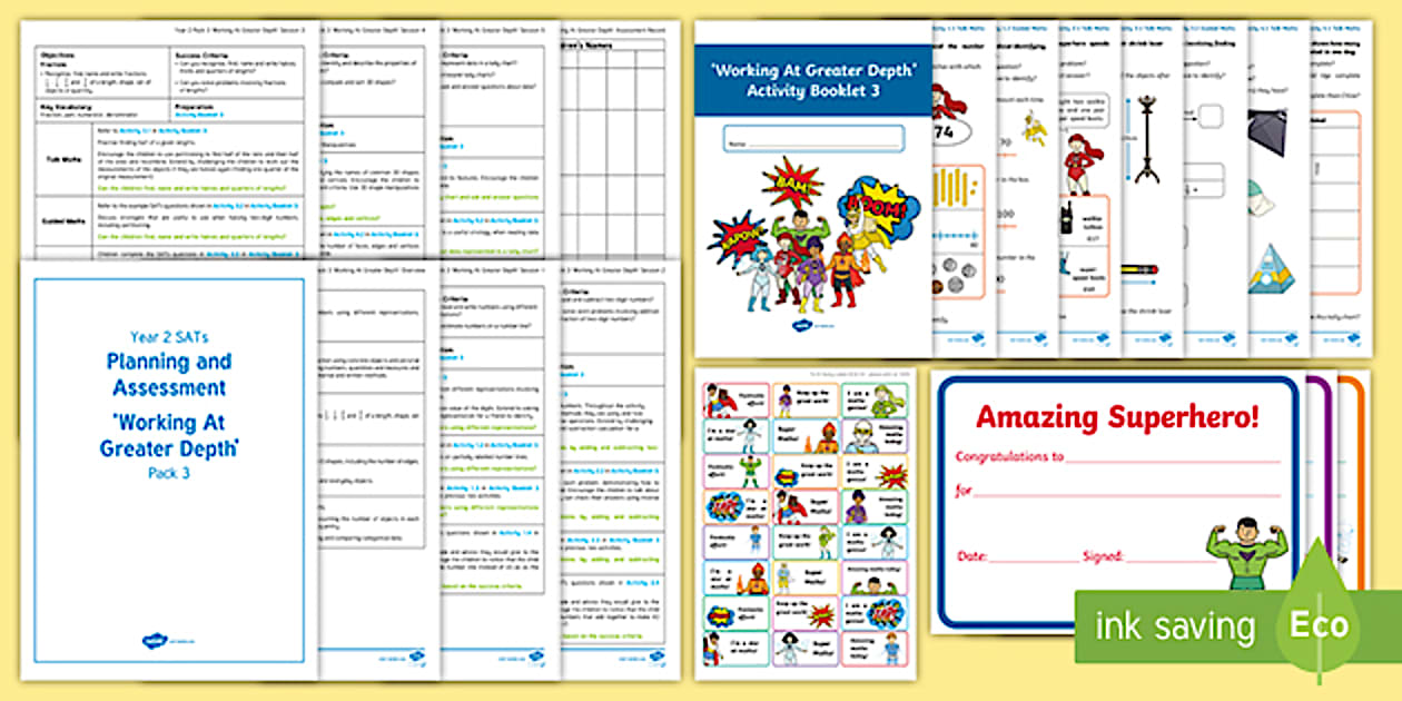 Year 2: Working at Greater Depth Maths Intervention Booster Pack 3