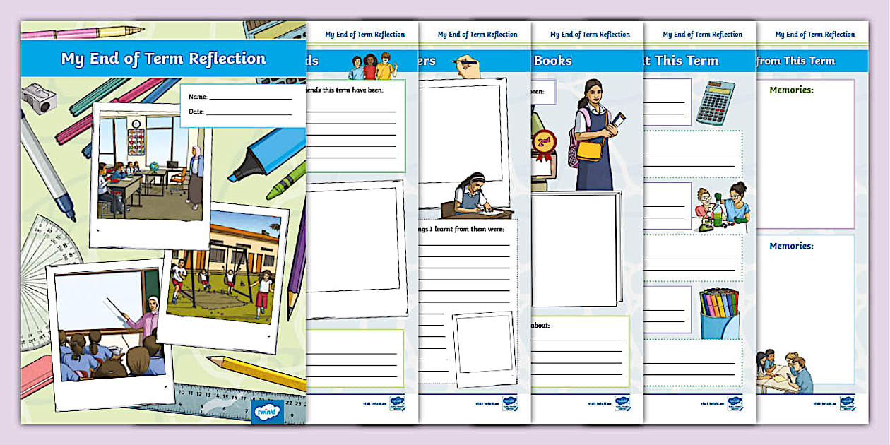 End of Term Reflection Booklet - Upper Primary - UAE