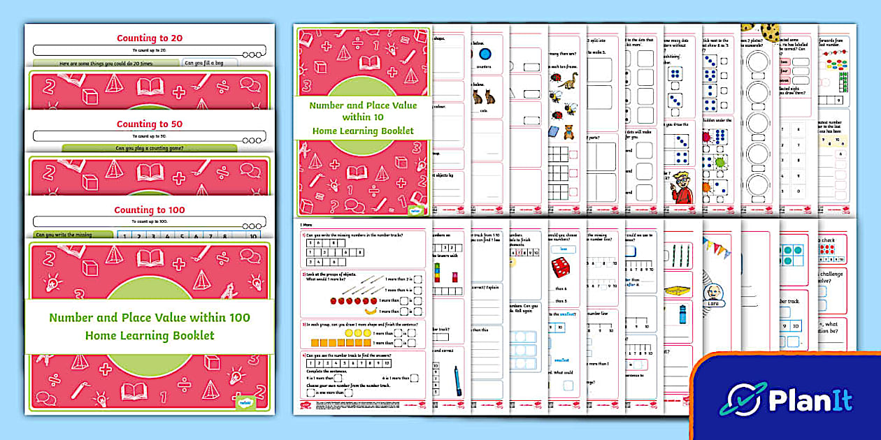 Y1 Number and Place Value Home Learning Pack (teacher made)