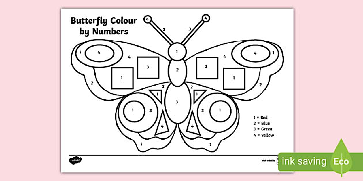 Butterfly Colouring Page (teacher made) - Twinkl