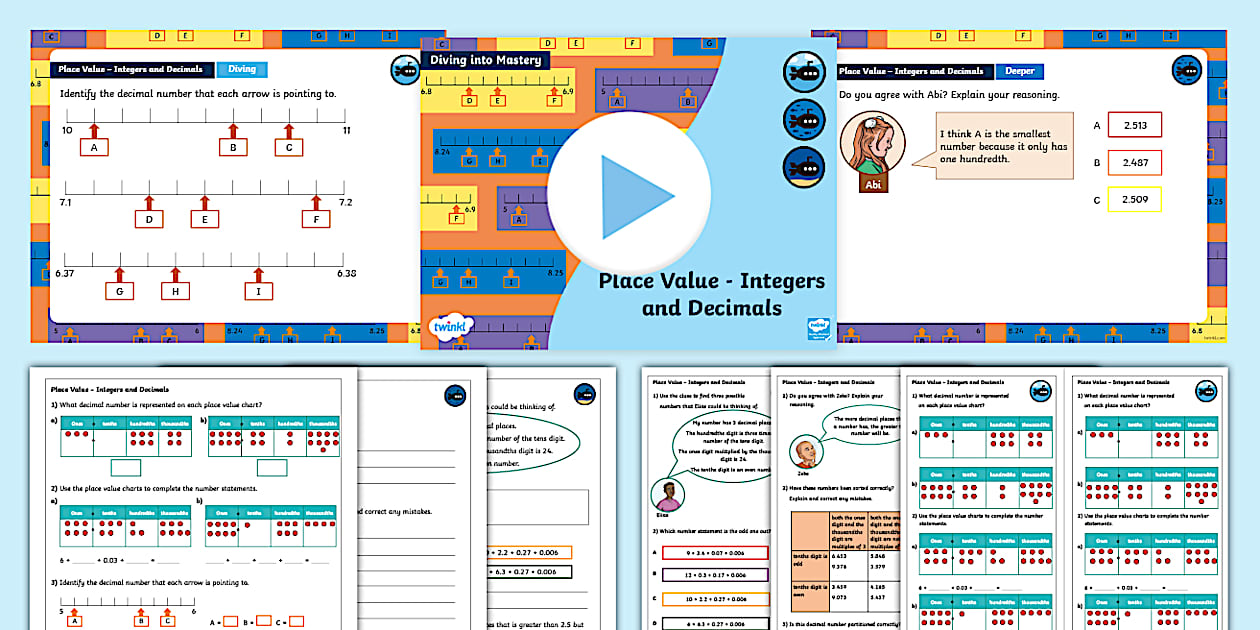 👉 Y6 DiM: Step 2 Integers and Decimals Teaching Pack