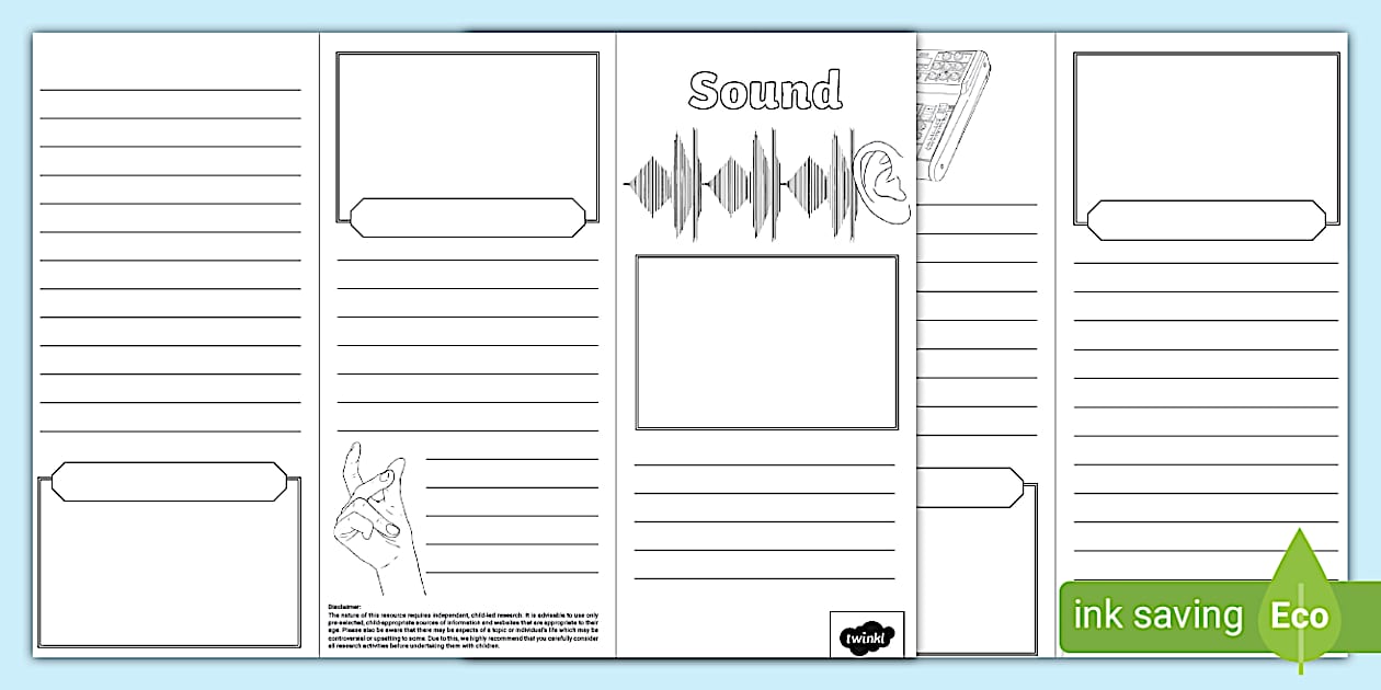 Sound Leaflet Template - Twinkl Science Leaflets - Twinkl