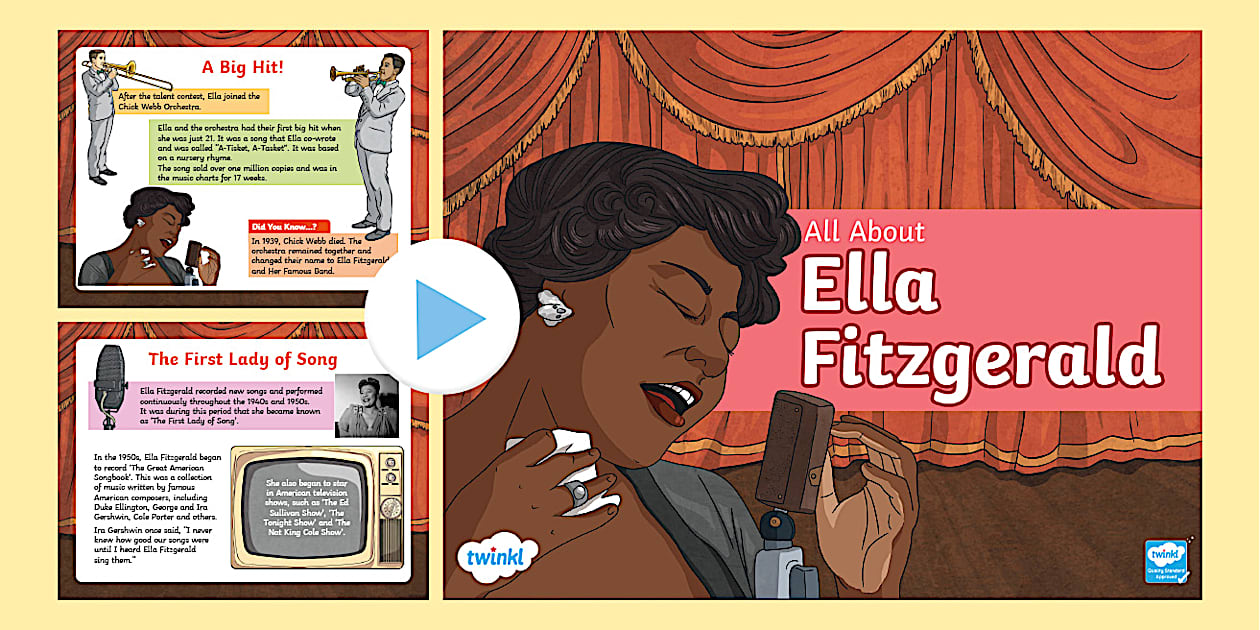 KS2 All about Ella Fitzgerald PowerPoint (teacher made)