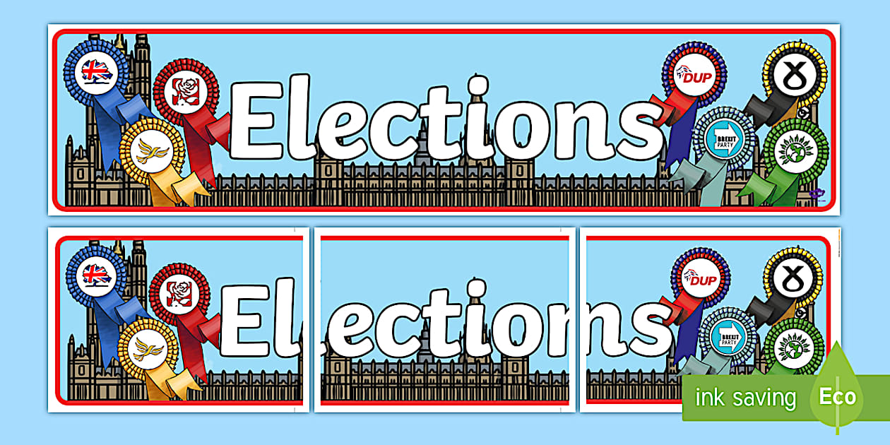 UK General Elections 2019 Display Banner - Twinkl