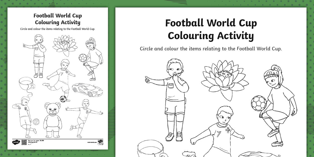 Football Colouring Activity - Twinkl Colouring - Twinkl