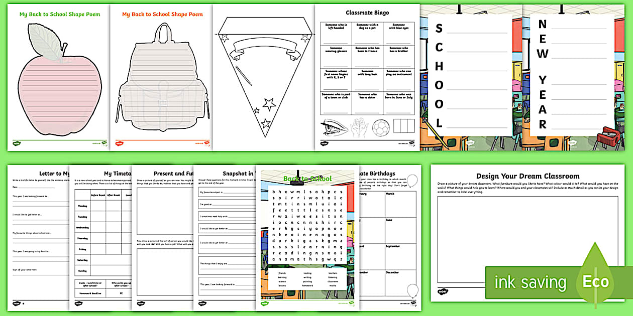 Back To School Activities For Kids | Activity Pack - Twinkl
