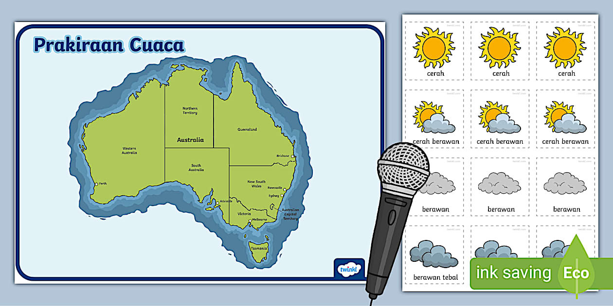 Weather Forecasting Role-Play Pack - Indonesian - Twinkl
