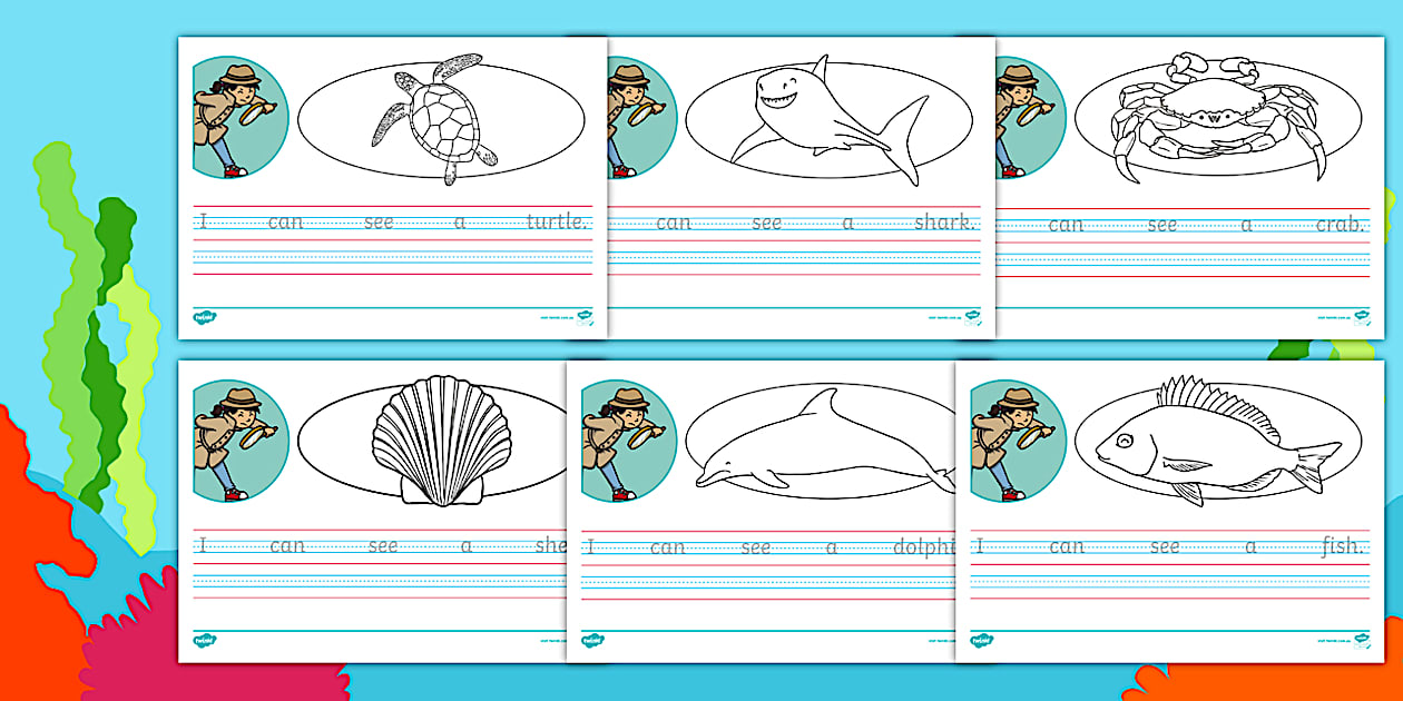 TAS Under the Sea Writing Activity (teacher made) - Twinkl