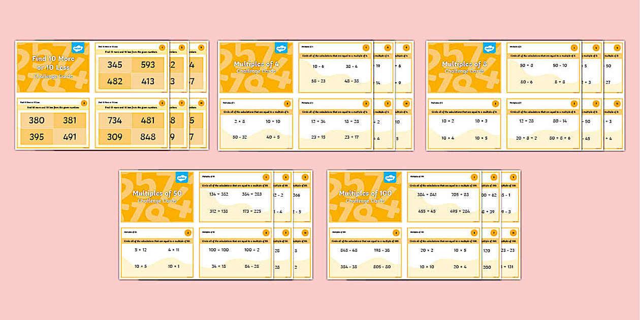 👉 Year 3 Number and Place Value Challenge Cards - Twinkl