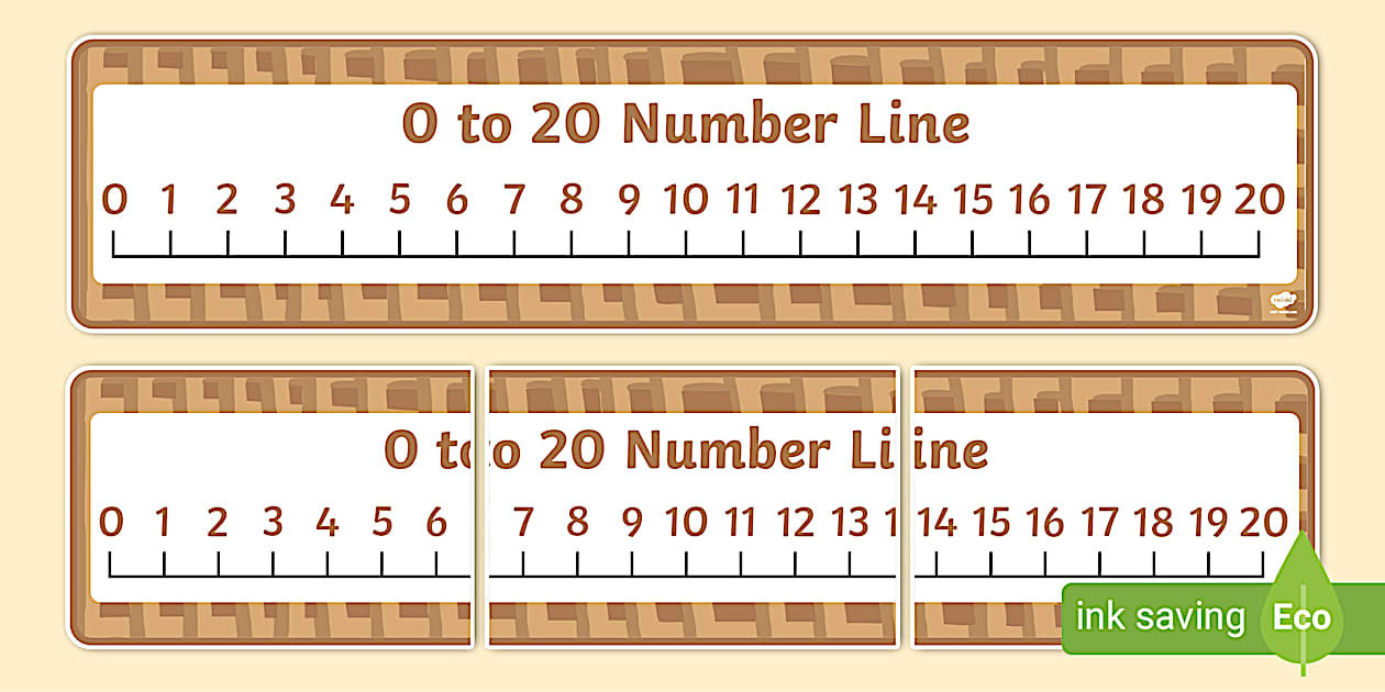 Hessian 1-20 Number Line (teacher made) - Twinkl
