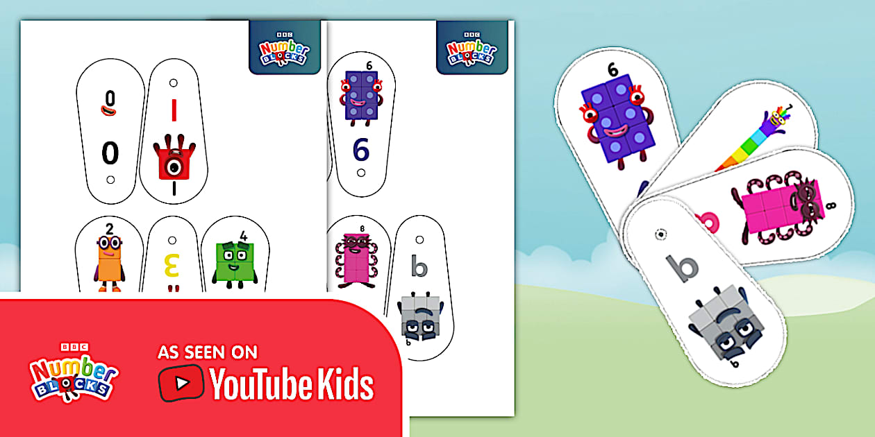 Numberblocks: 0-9 Number Fan (Teacher-Made) - Twinkl