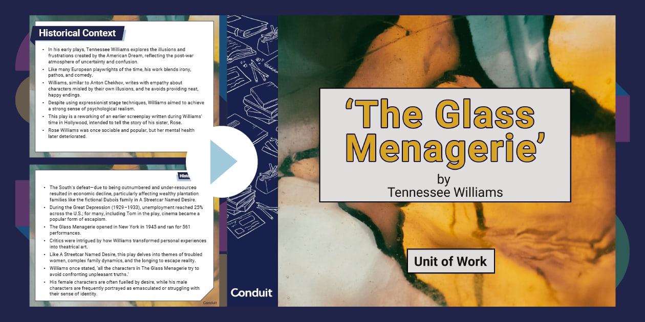 'The Glass Menagerie' Unit of Work (teacher made) - Twinkl