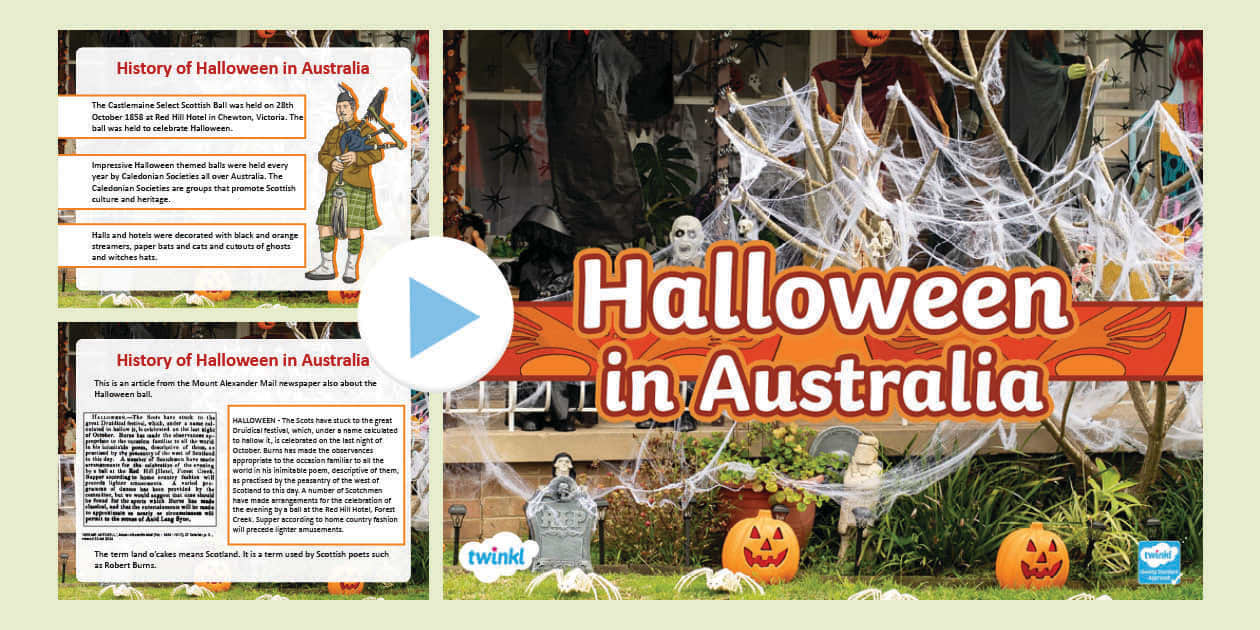 Halloween in Australia Information PowerPoint - Twinkl HASS