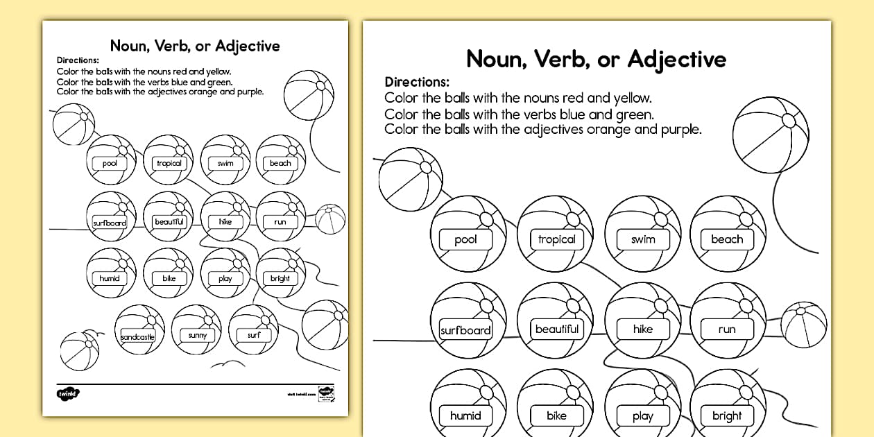 Summer Language Arts Worksheet for 1st Grade | Twinkl USA