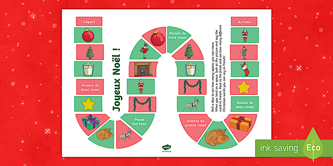 French Christmas Game | Christmas French Vocabulary Game