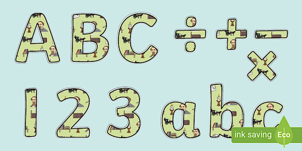 Charles Dickens Themed Display Lettering (teacher made)