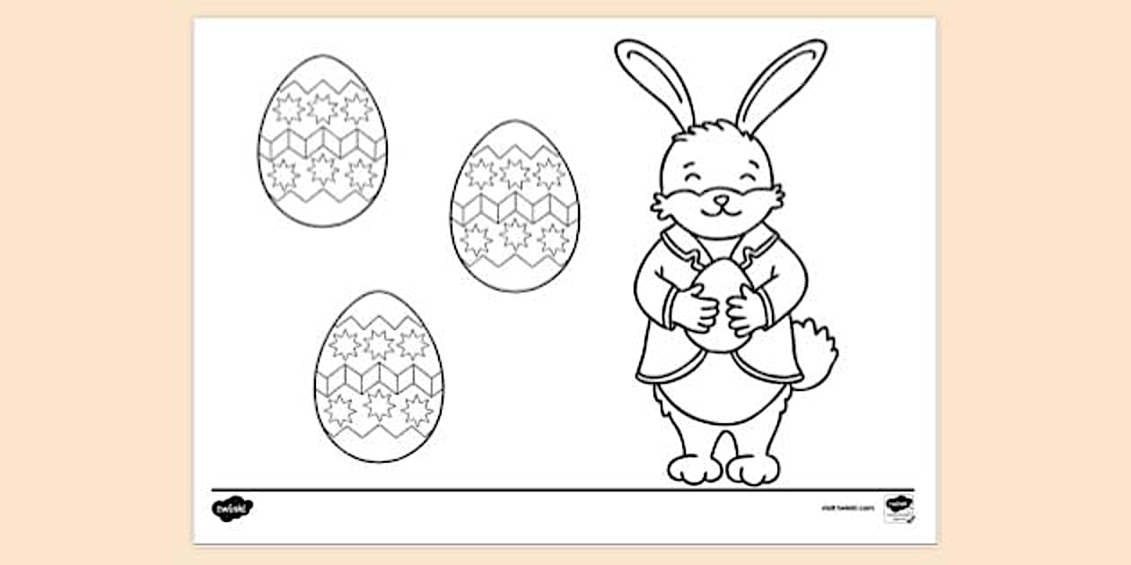 Easter Colouring Page PDF | Colouring Sheets (teacher made)