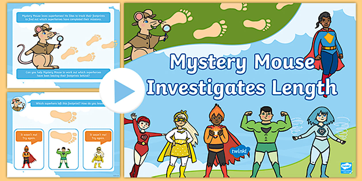 👉 Mystery Mouse Investigates Length PowerPoint - Twinkl