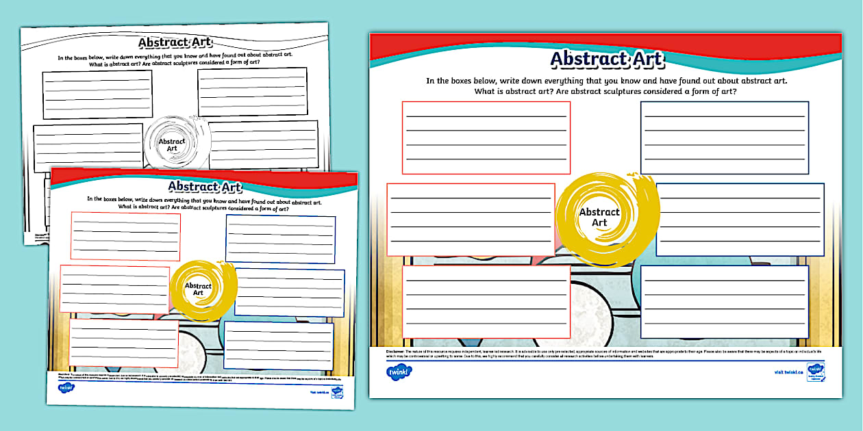 Abstract Art Mind Map - Twinkl Art Resources (teacher made)