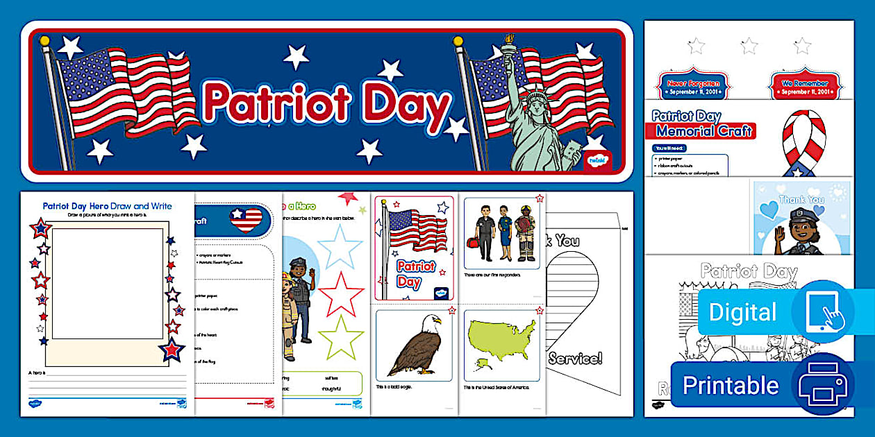 Early Childhood Patriot Day Activity Pack (teacher made)