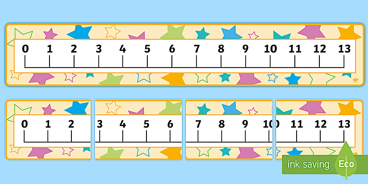 Bridging through Ten 0 to 13 Number Line Display Banner