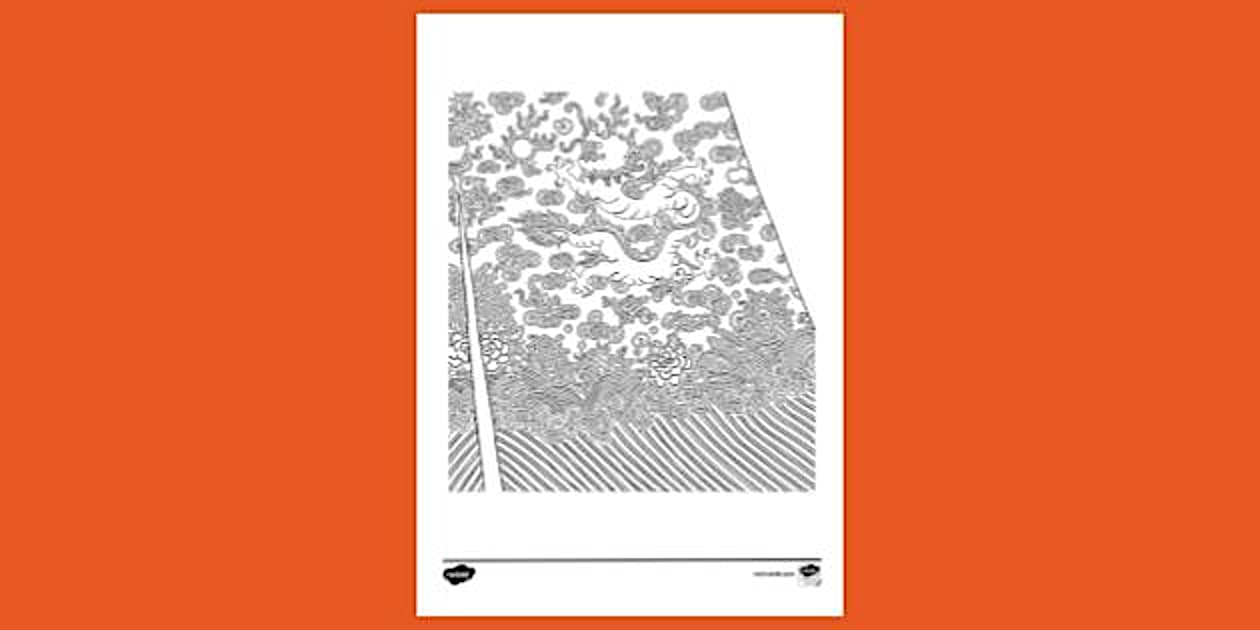 Chinese Silk Colouring | Colouring Sheet (teacher made)
