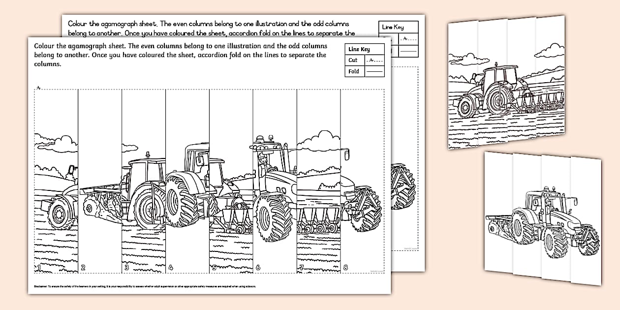 Tractor Agamograph - Twinkl Agamograph (Teacher-Made)