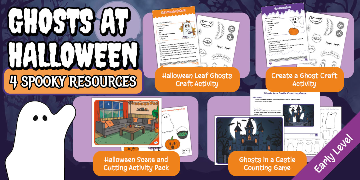 Halloween Ghosts Early Level Resource Pack
