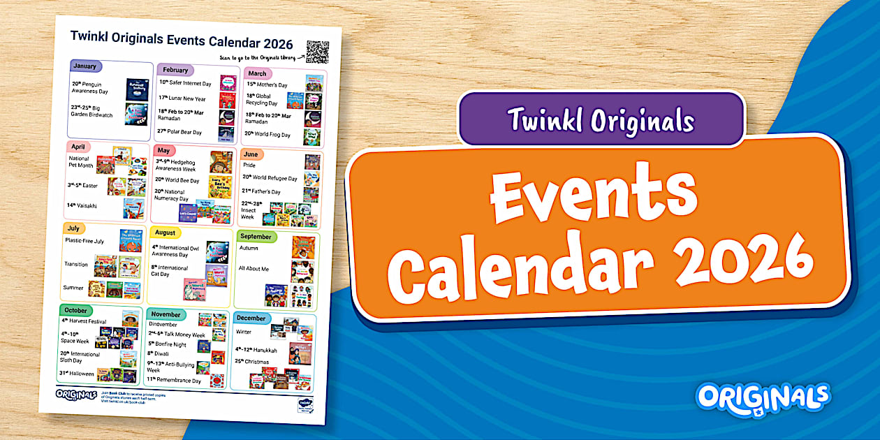 Twinkl Originals Events Calendar 2026