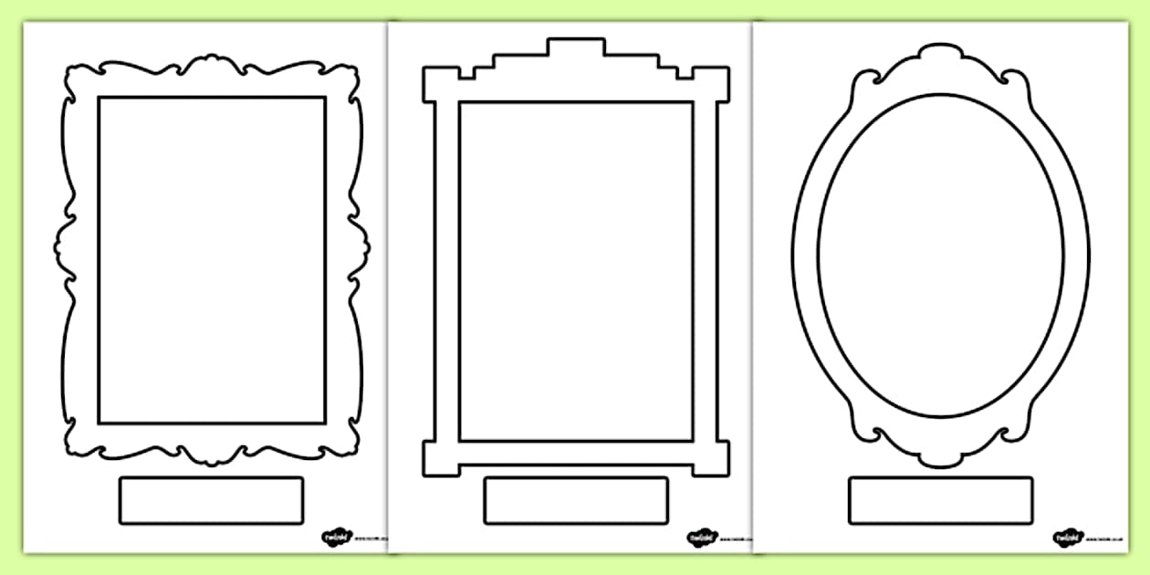 Self-Portrait Frames (Teacher-Made) - Twinkl