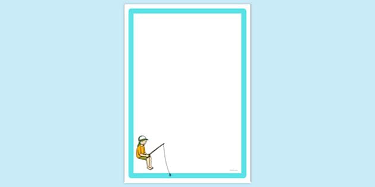 Fishing Page Border | Page Borders | Twinkl (teacher made)