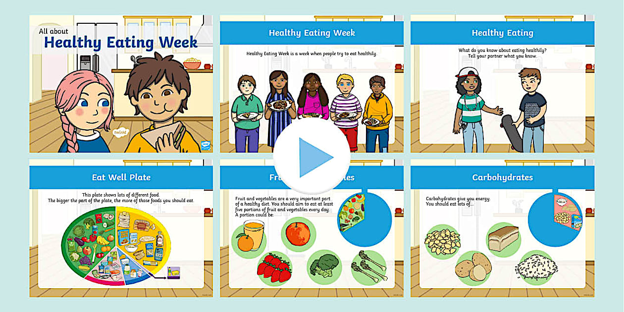 EYFS All about Healthy Eating Week PowerPoint (teacher made)